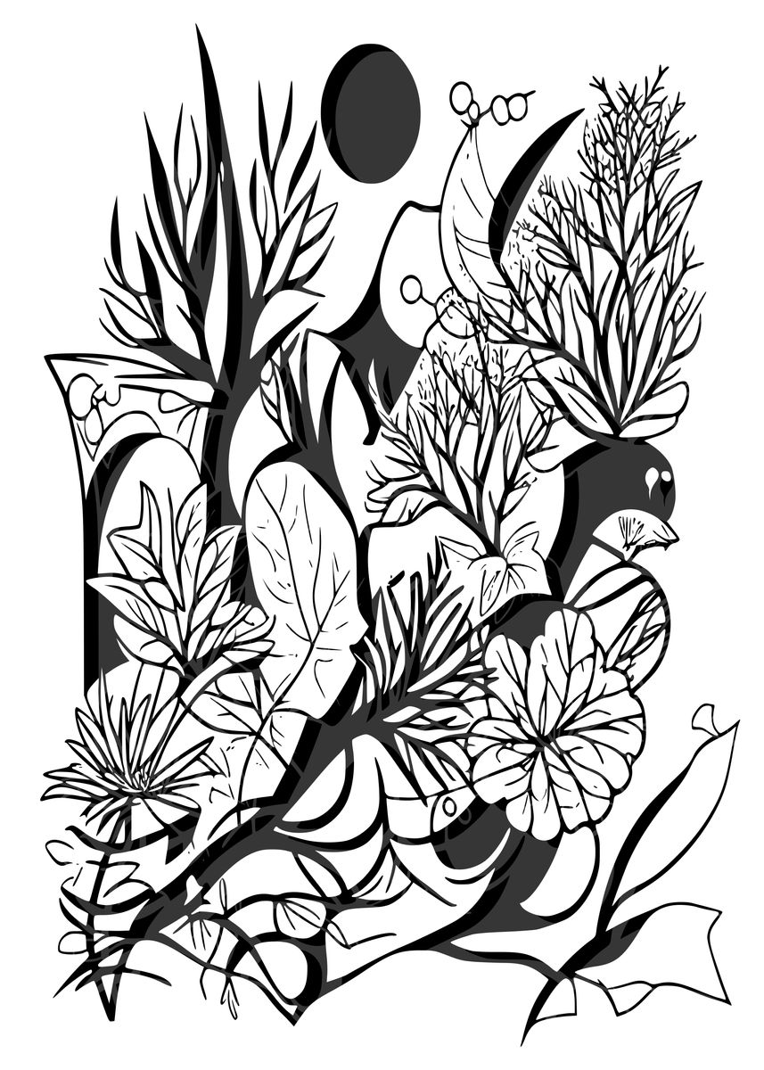 'Abstract Nature' Poster, picture, metal print, paint by Ilya Danilov ...