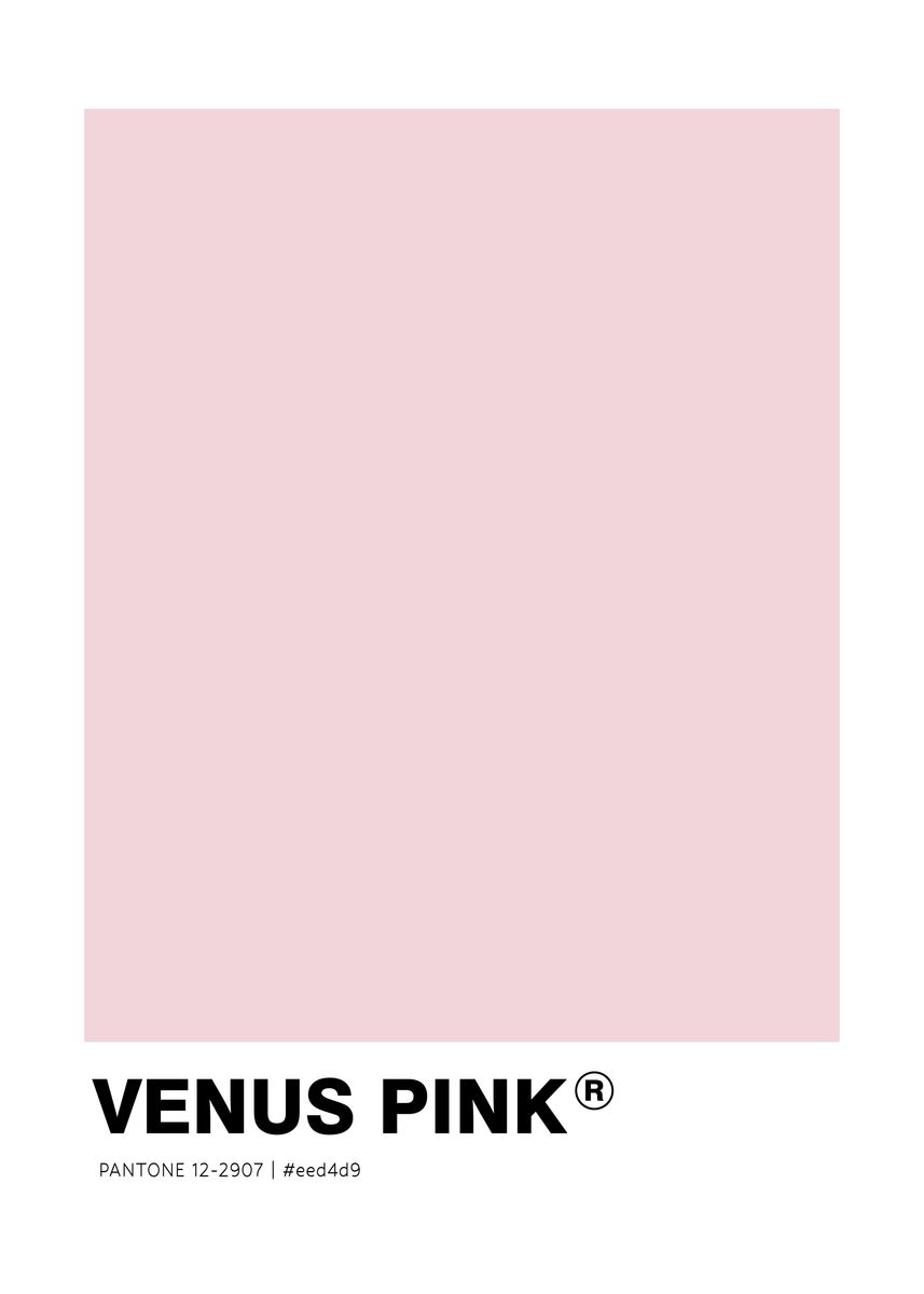 'VENUS PINK' Poster, picture, metal print, paint by Hakuji Art | Displate