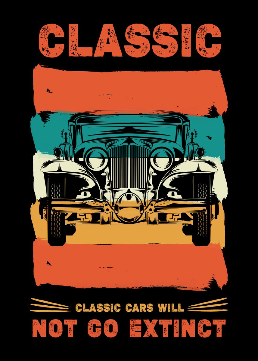 'Classic Car' Poster, picture, metal print, paint by Sabiqul Fahmi ...