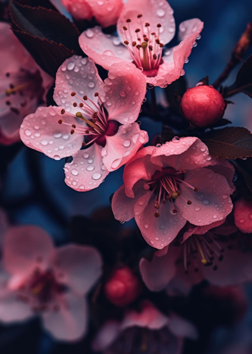 'Cherry Blossom' Poster, picture, metal print, paint by Stylianos ...