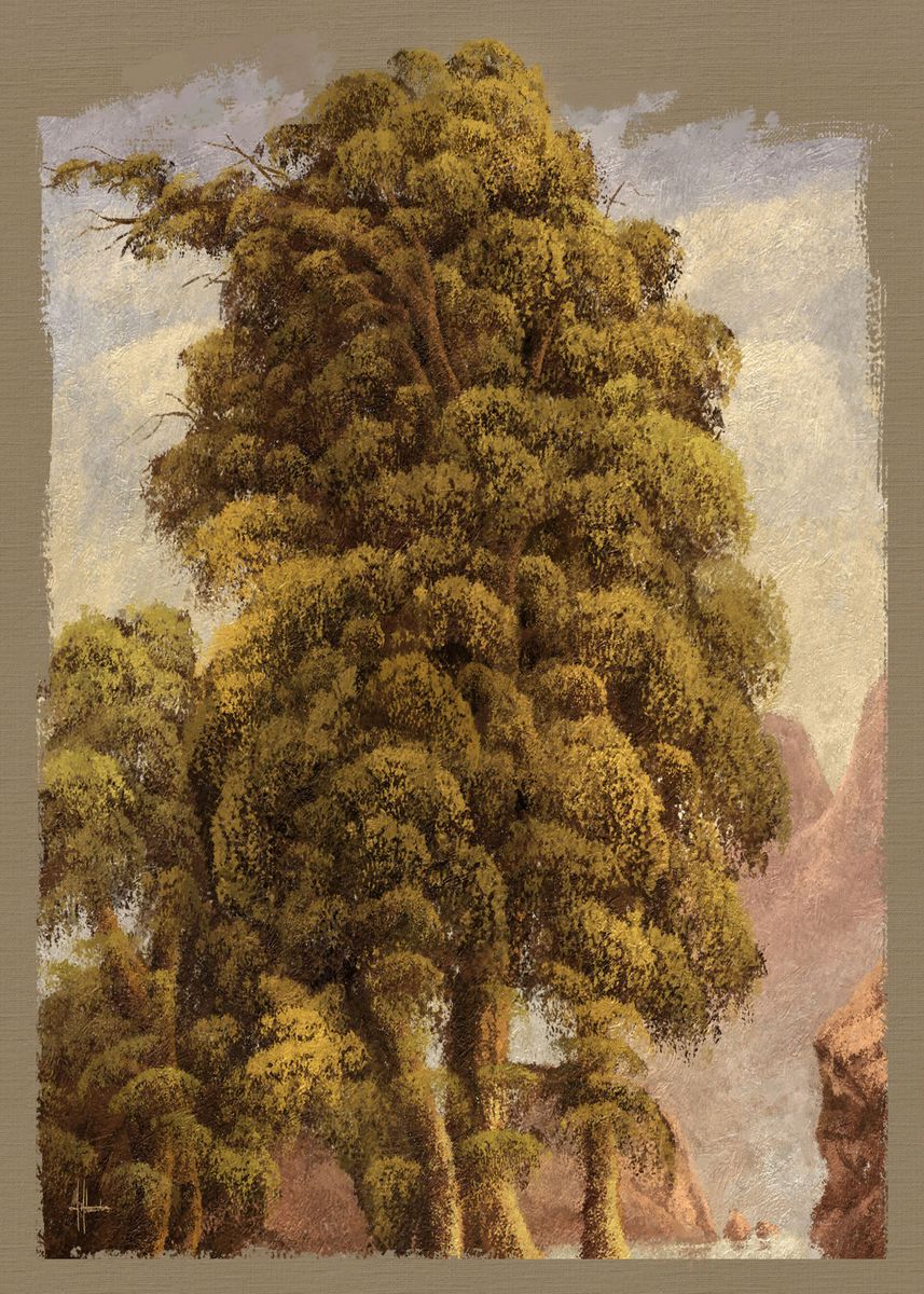 'Old Tree' Poster, picture, metal print, paint by Syndicate Art | Displate