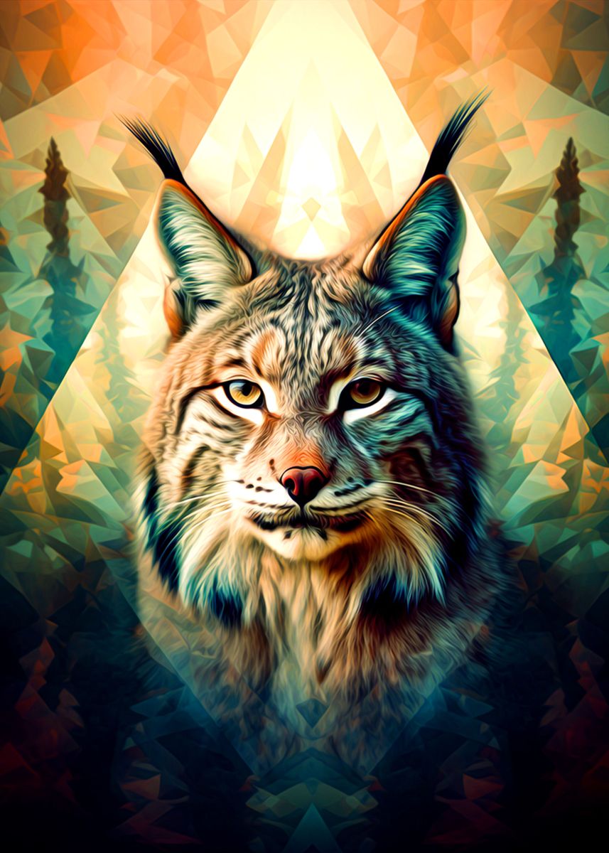 'Lynx' Poster by Helen Hall | Displate