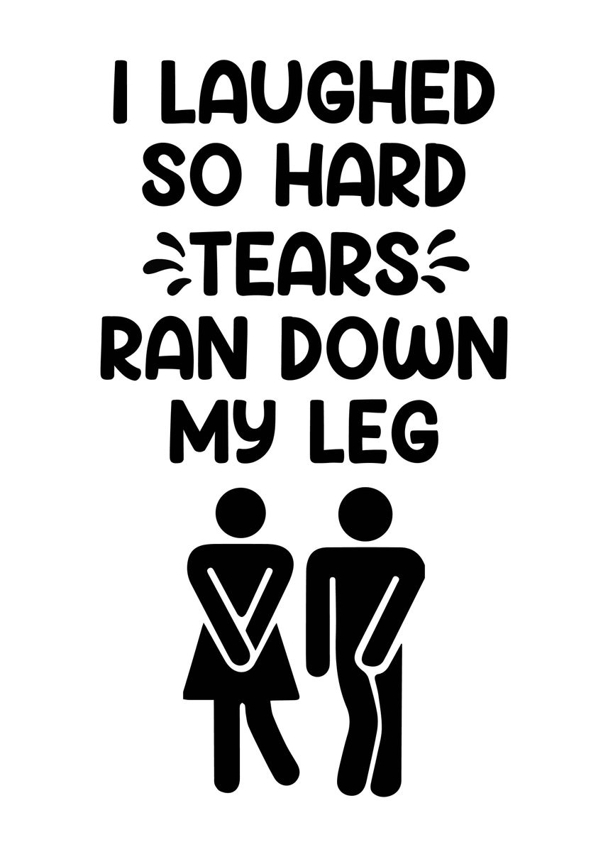 'Funny Bathroom Pee' Poster, picture, metal print, paint by Neo Design ...