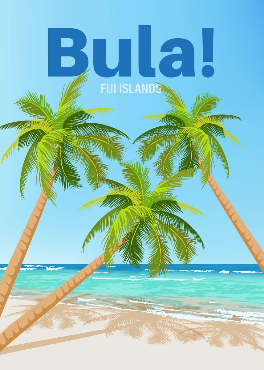 'Beach' Poster, picture, metal print, paint by Nem MK | Displate