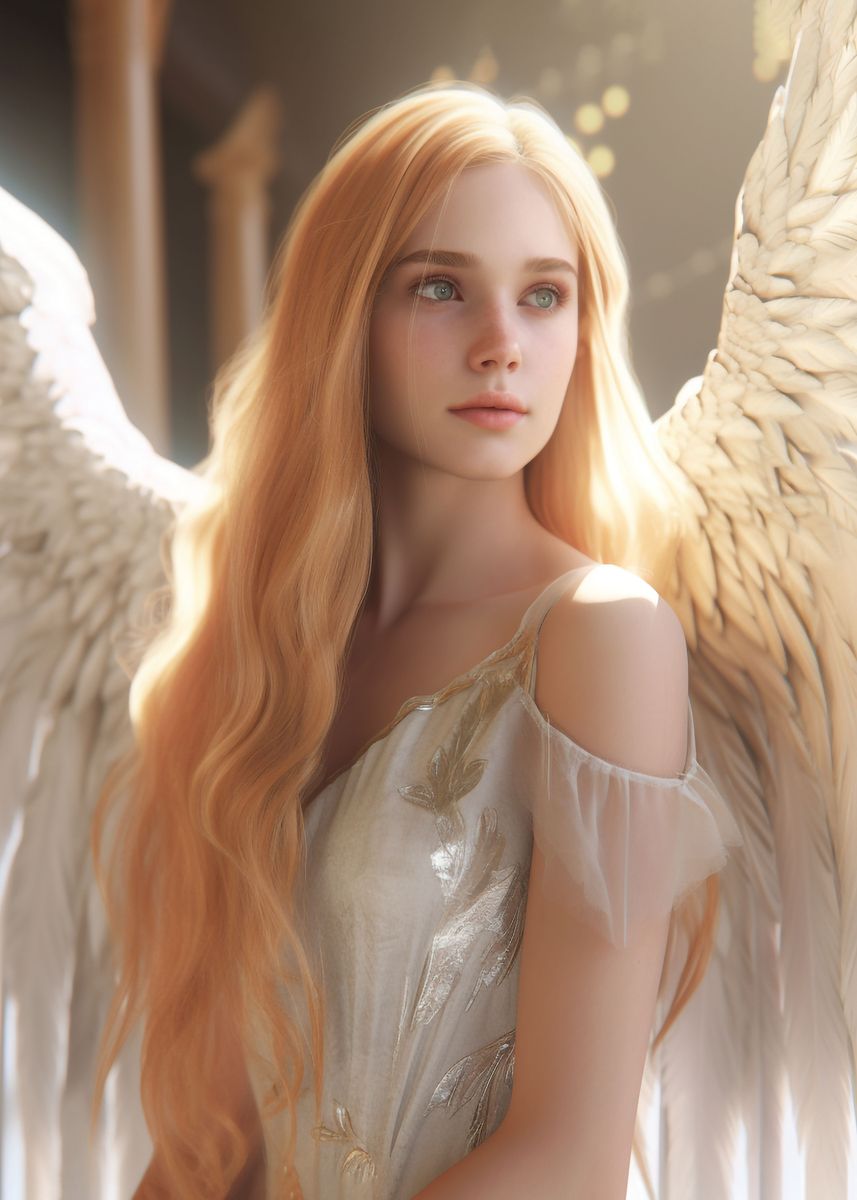 'Gorgeous angel' Poster by Vendzi | Displate