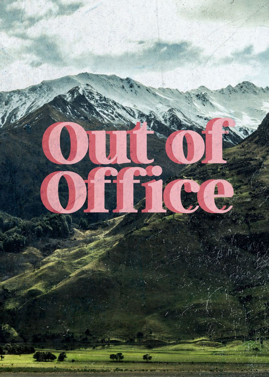 'ouf of office' Poster by EDSON RAMOS | Displate