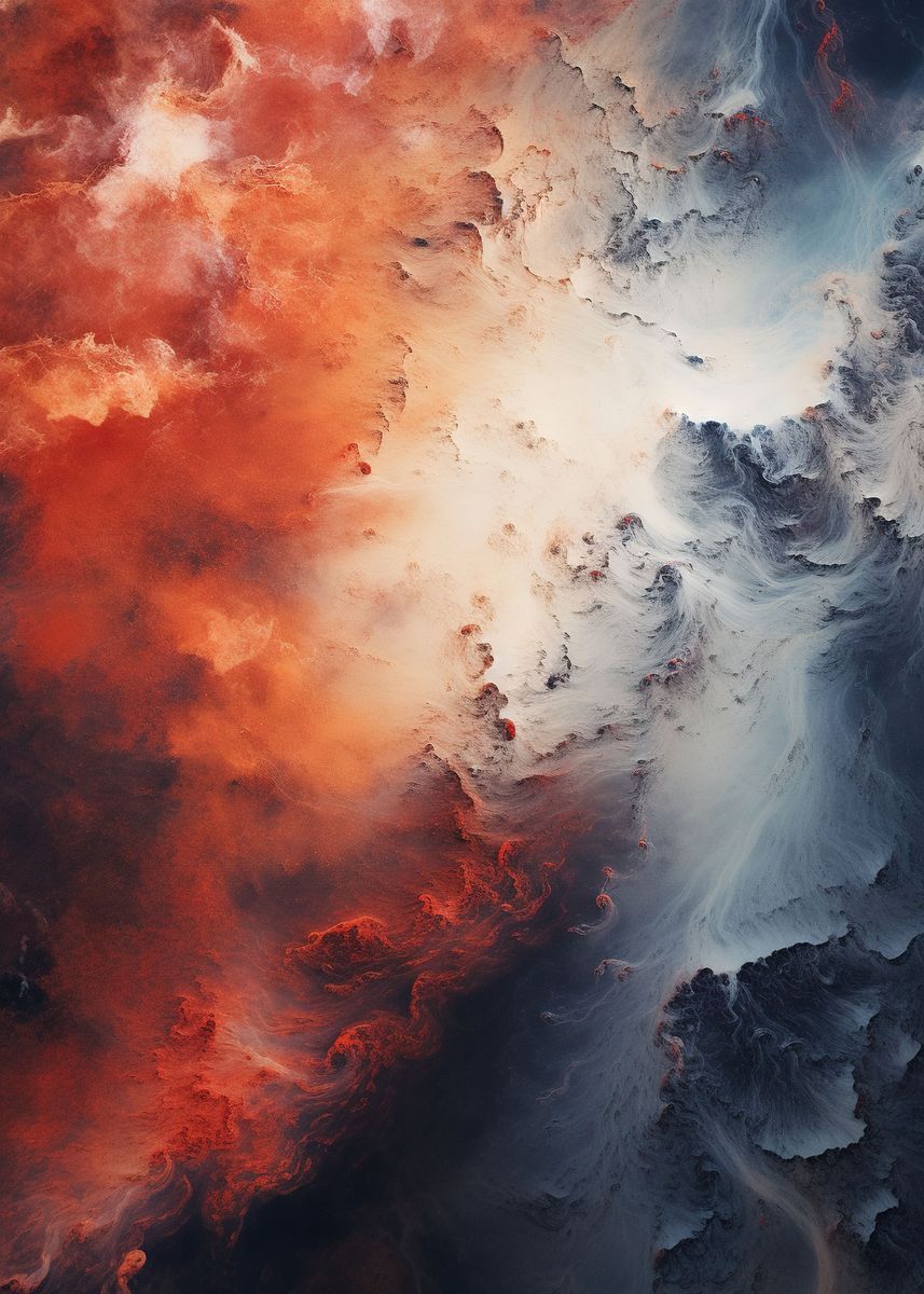 'Abstract Cosmic Mirage' Poster by MulletMonkey | Displate