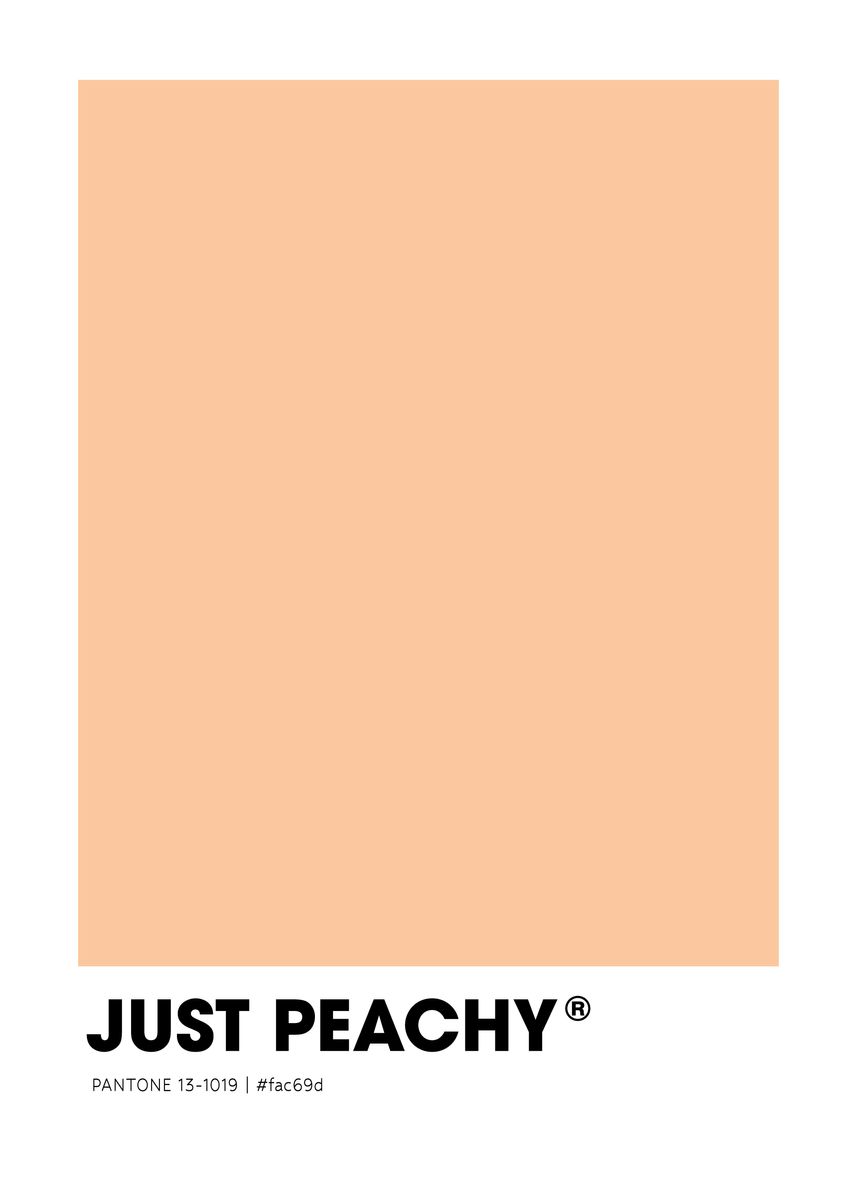 'Just Peachy' Poster by Hakuji Art | Displate