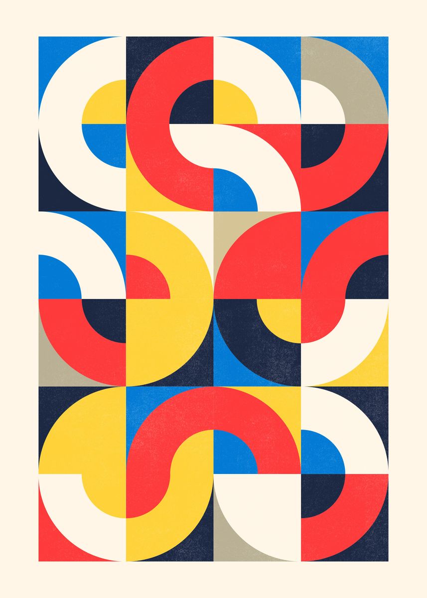 'Colored Geometry 8' Poster by Leandro Jorge | Displate