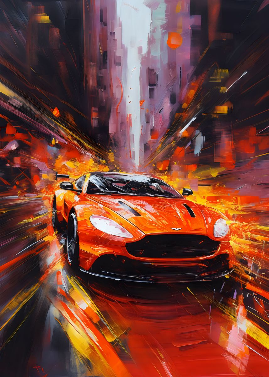 'Sports Racing Exotic Car ' Poster, picture, metal print, paint by ...