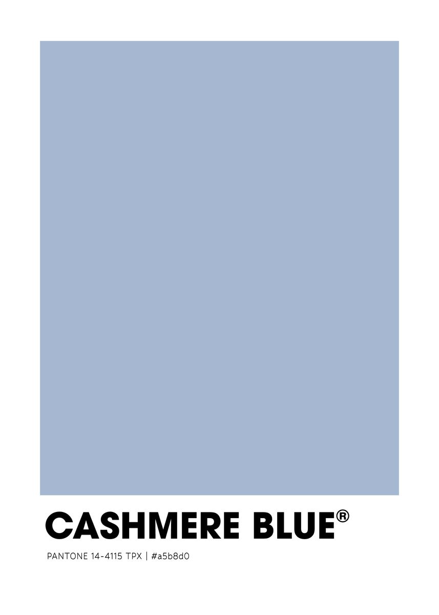 'Cashmere Blue' Poster, picture, metal print, paint by Hakuji Art ...