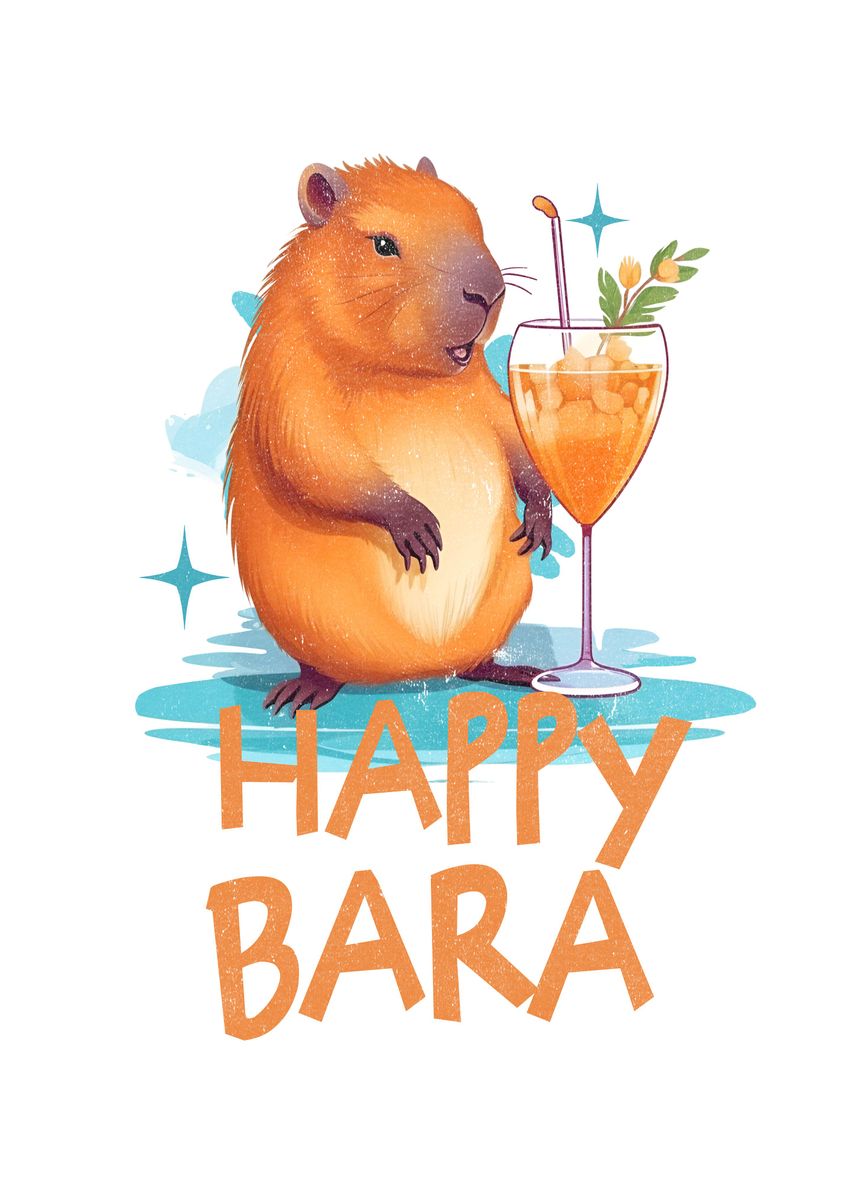 'happy bara' Poster, picture, metal print, paint by EDSON RAMOS | Displate