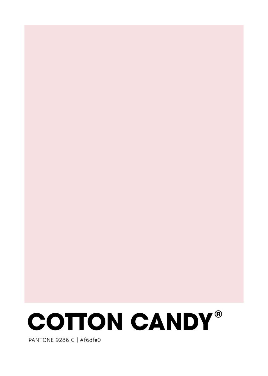 'Cotton Candy' Poster, picture, metal print, paint by Hakuji Art | Displate