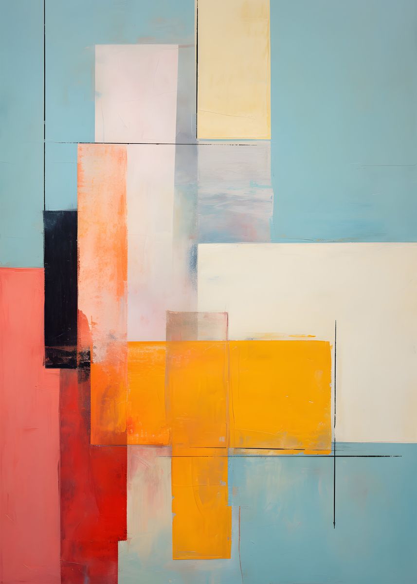 'Abstract expressionism ' Poster, picture, metal print, paint by Poster ...