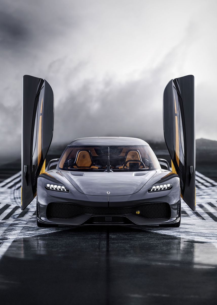 'Koenigsegg Gemera' Poster, picture, metal print, paint by askadina ...