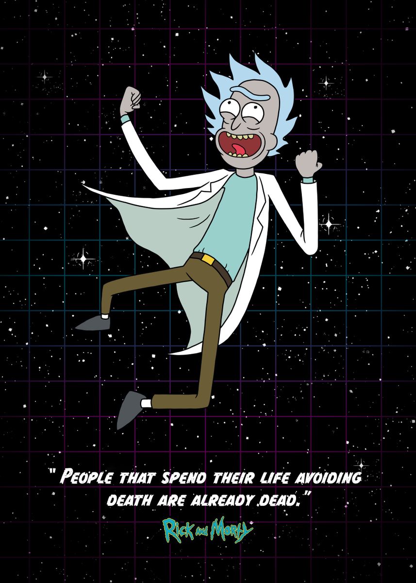 'Already Dead' Poster, picture, metal print, paint by Rick and Morty ...