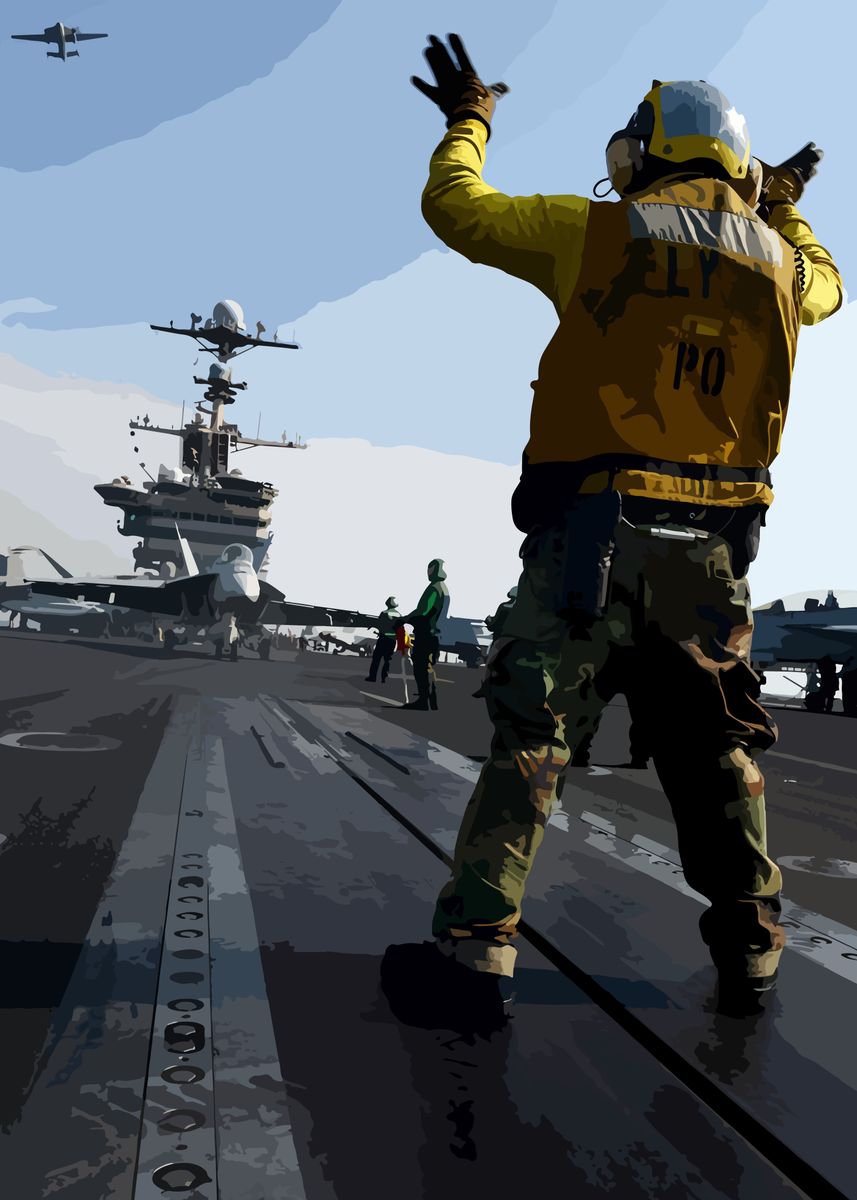 'Aircraft carrier' Poster, picture, metal print, paint by sotto voce ...