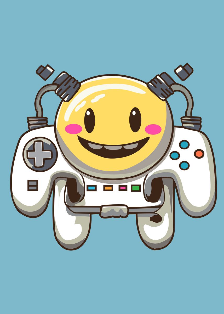 'game funny' Poster, picture, metal print, paint by MatiasCurrie | Displate
