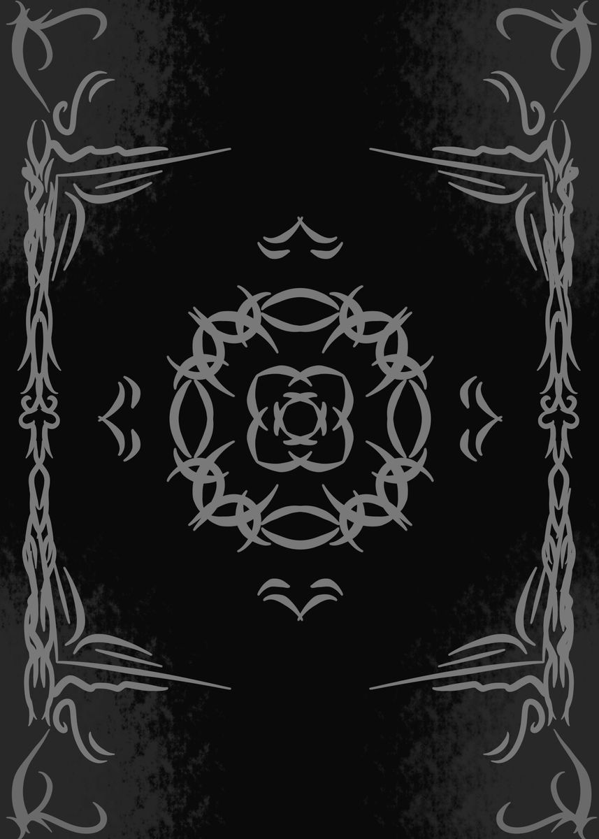 'dark background symbol' Poster, picture, metal print, paint by Souza ...