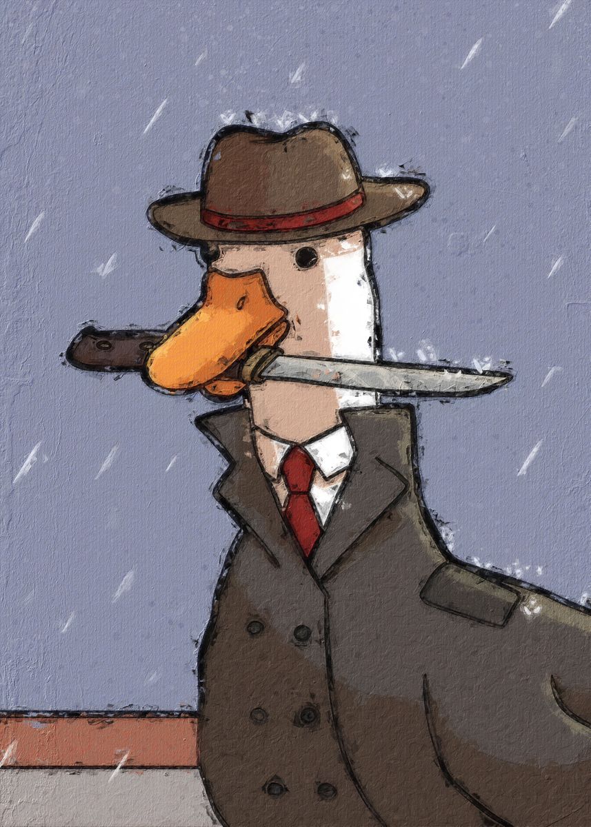 'Duck meme' Poster, picture, metal print, paint by Meme Daily | Displate