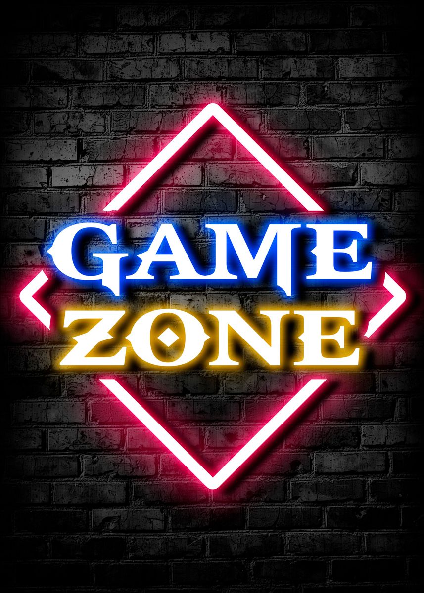 'Gaming Zone' Poster, picture, metal print, paint by Metal Posters ...