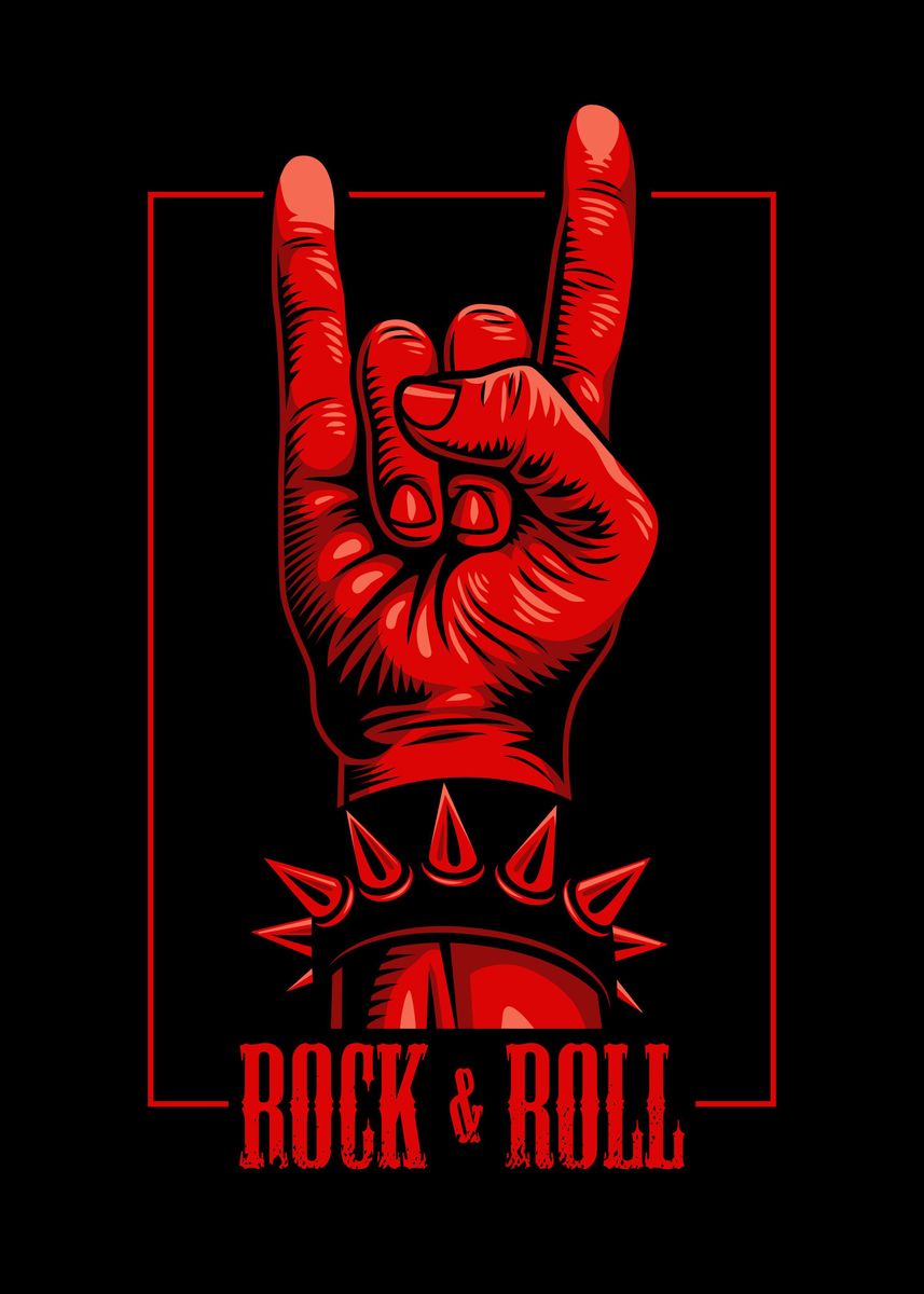 'Music Rock' Poster, picture, metal print, paint by Dedew Doublede ...
