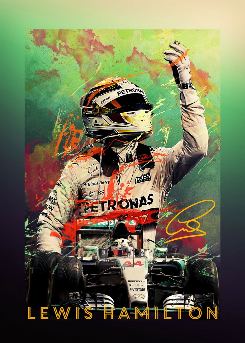 'Lewis Hamilton' Poster by Tom Hiddleston | Displate