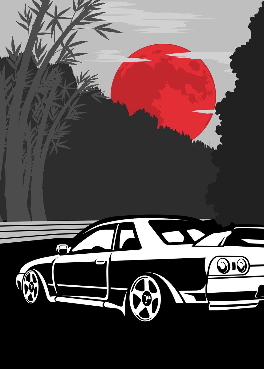 'Jdm Sport Car' Poster, picture, metal print, paint by Poster ...