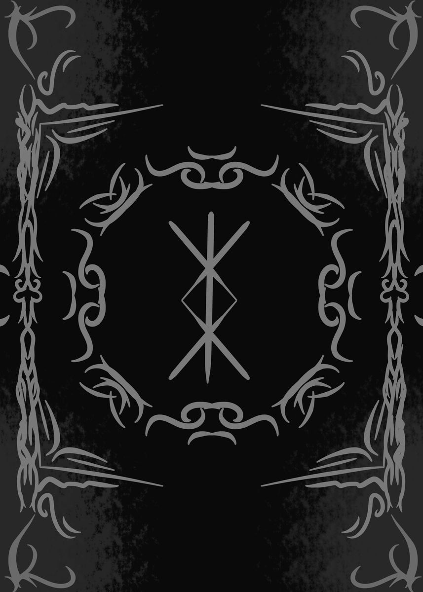 'nordic symbol protection' Poster, picture, metal print, paint by Souza ...