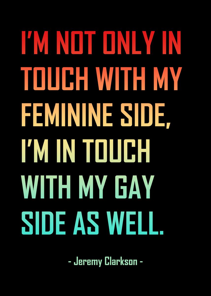 'Jeremy Clarkson Quotes' Poster, picture, metal print, paint by Khoyrur ...