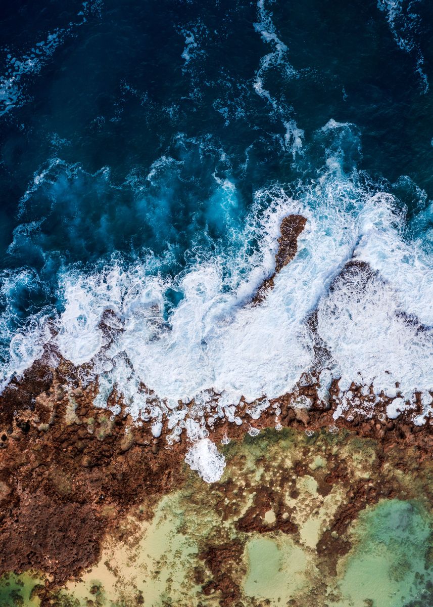 'Ocean wave abstract nature' Poster by Matteo Colombo | Displate