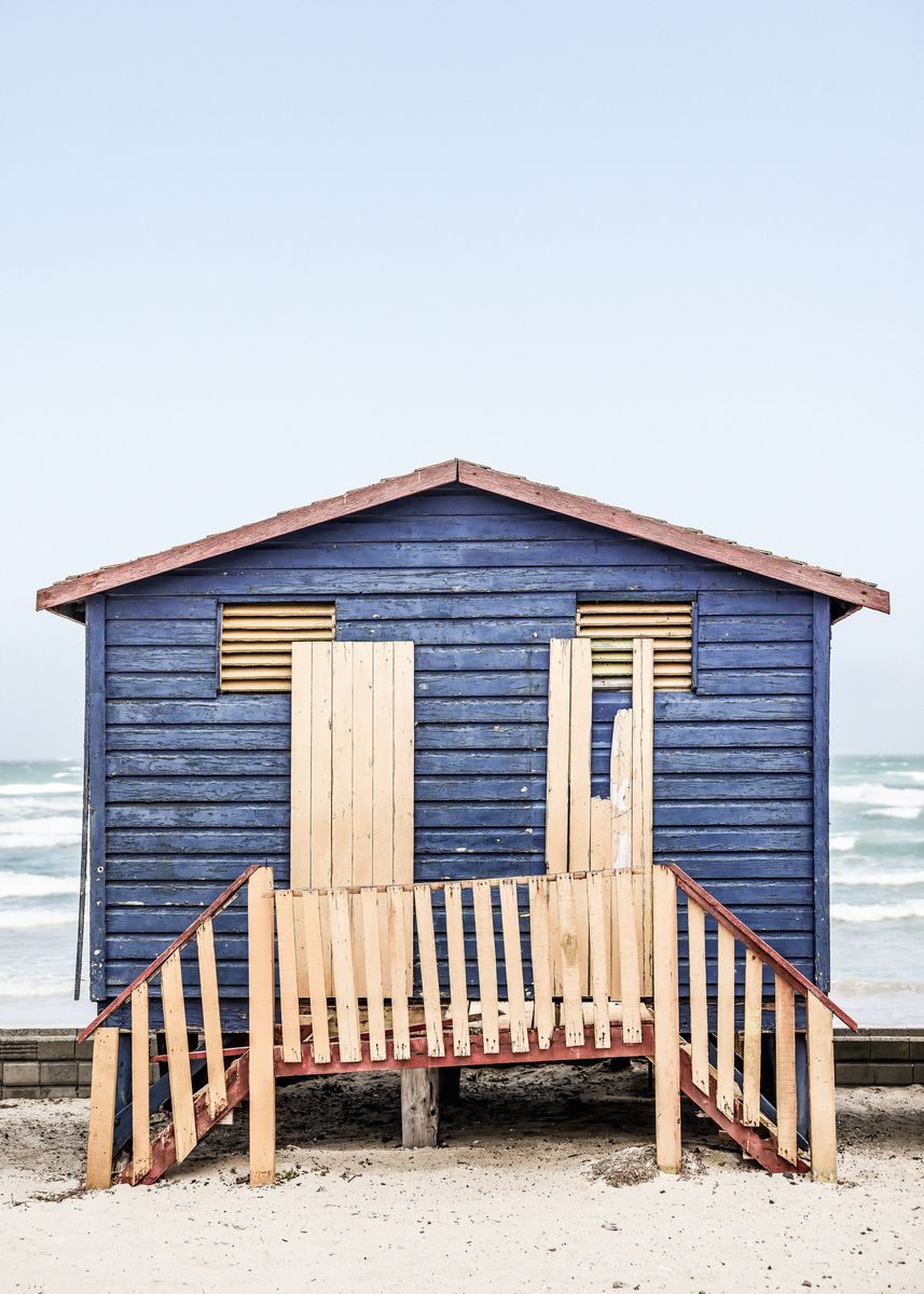 'Blue Hut' Poster, picture, metal print, paint by World Class Photos ...