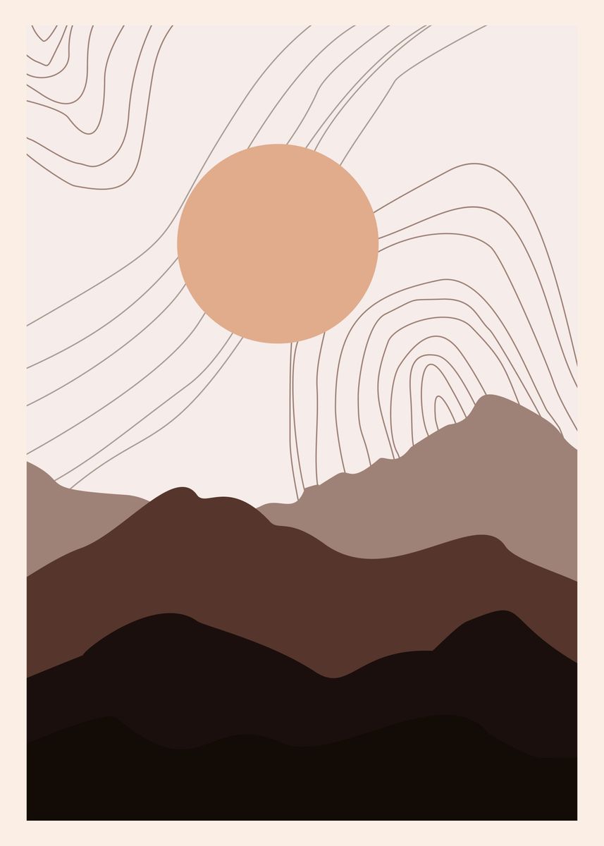 'landscape art' Poster, picture, metal print, paint by ichimdp | Displate