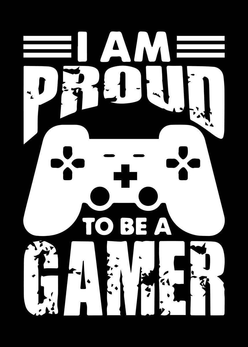 'Gaming Quote' Poster, picture, metal print, paint by Djademan Vibes ...