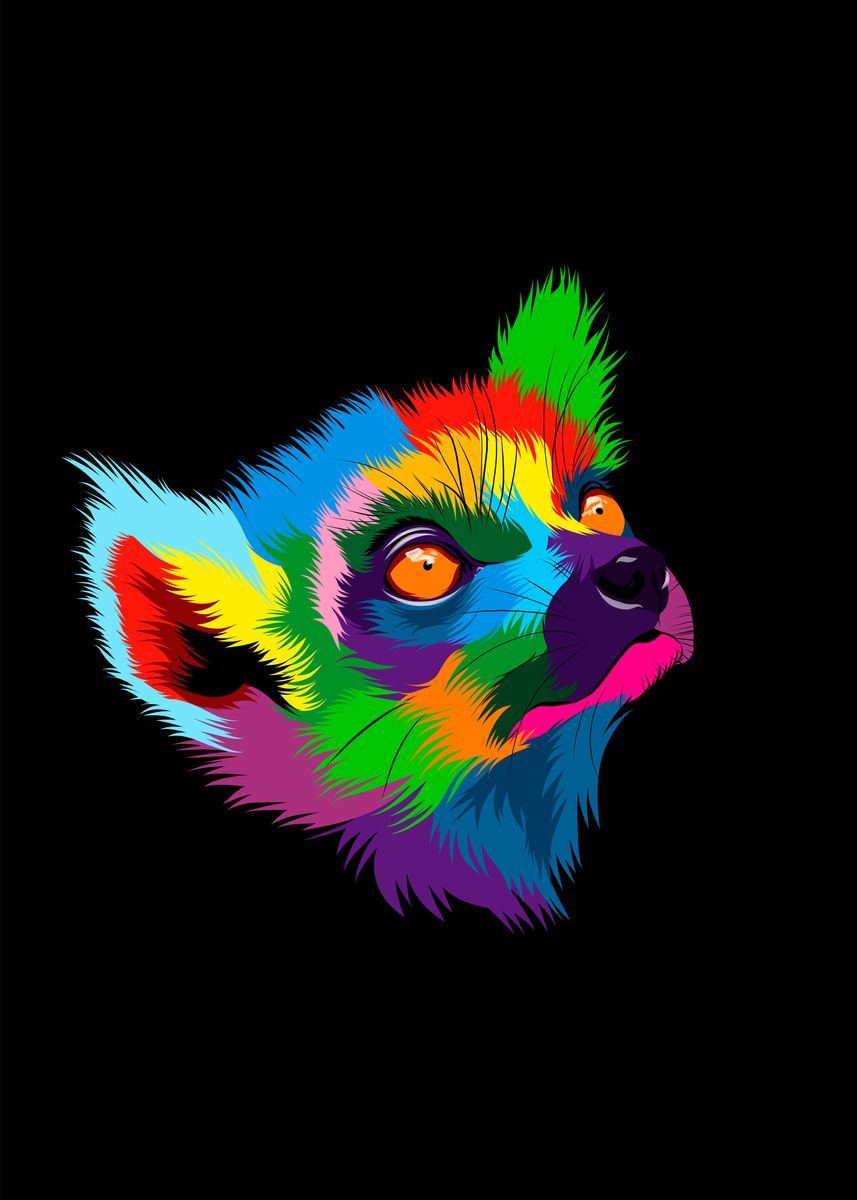'Lemur' Poster by Namikaze Posters | Displate