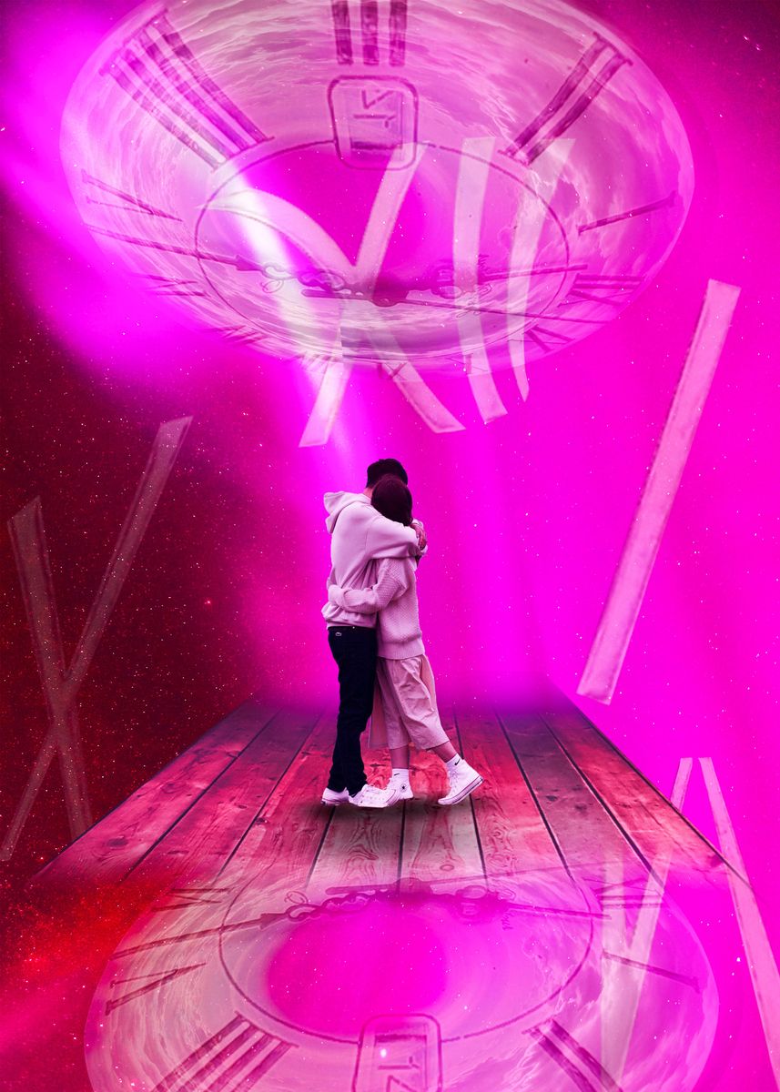 'Trapped in Time Pink' Poster, picture, metal print, paint by Abdul Oba ...