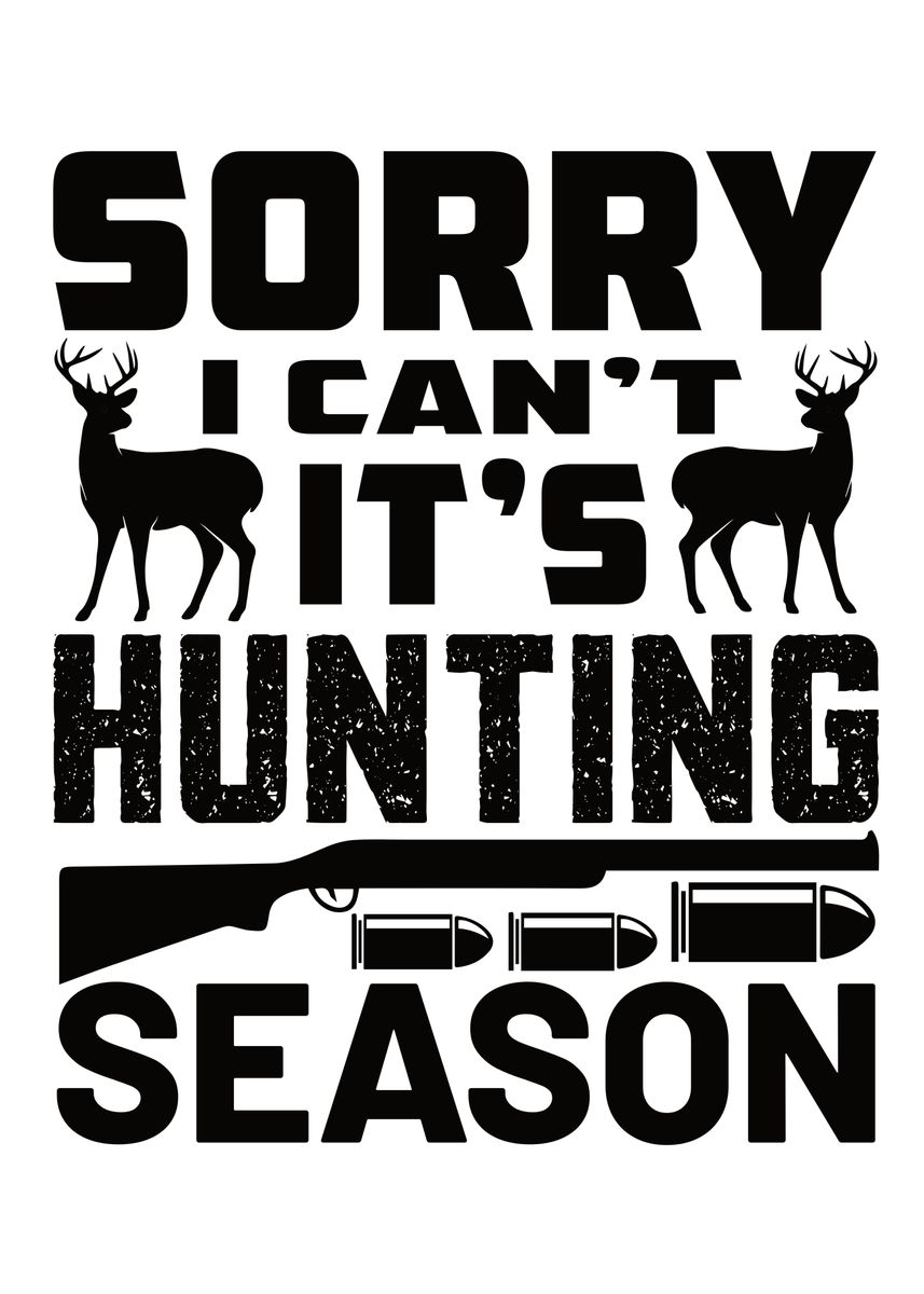 'Hunting Hunter Hirsch' Poster, picture, metal print, paint by ZS C O M ...