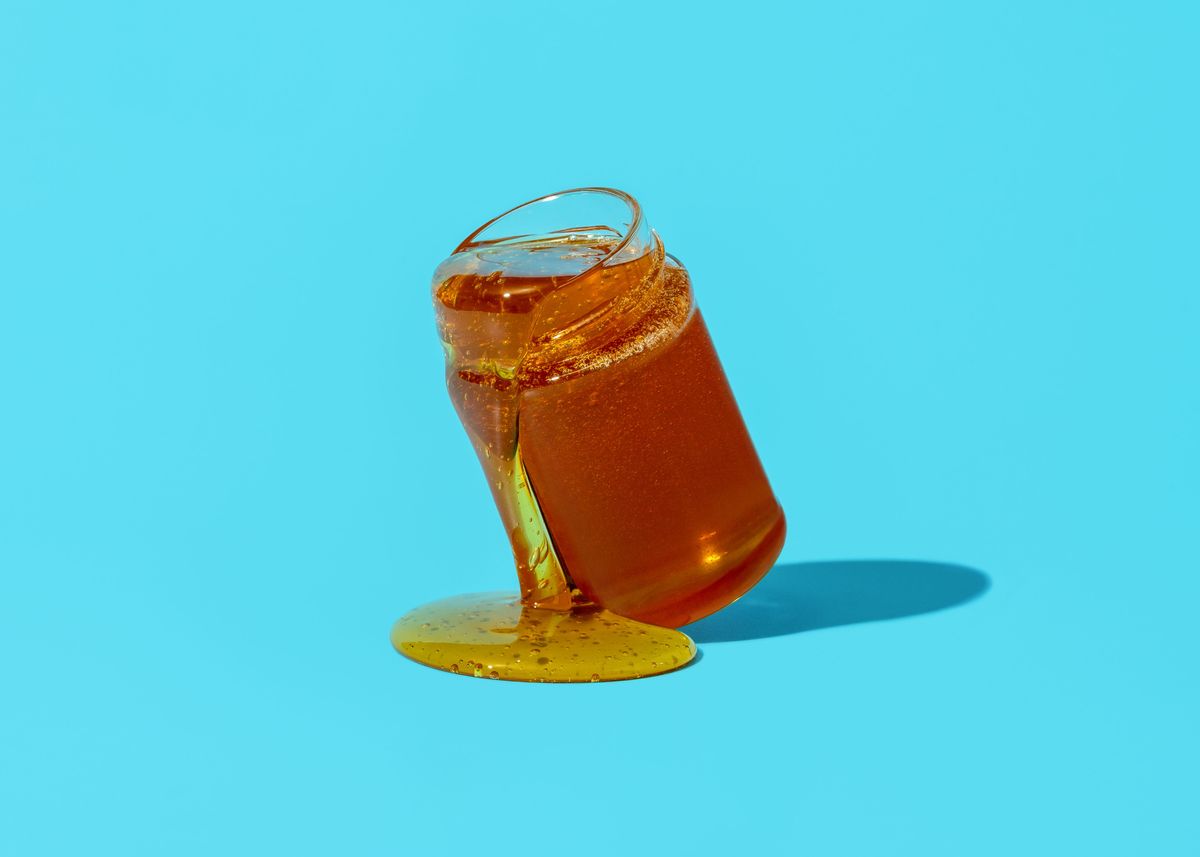 'Honey jar dripping' Poster by Daniela Simona Temneanu | Displate