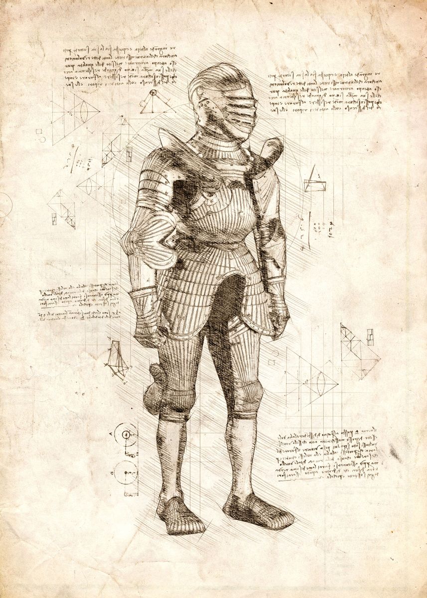 'Suit of Armor' Poster, picture, metal print, paint by Cornel Vlad ...