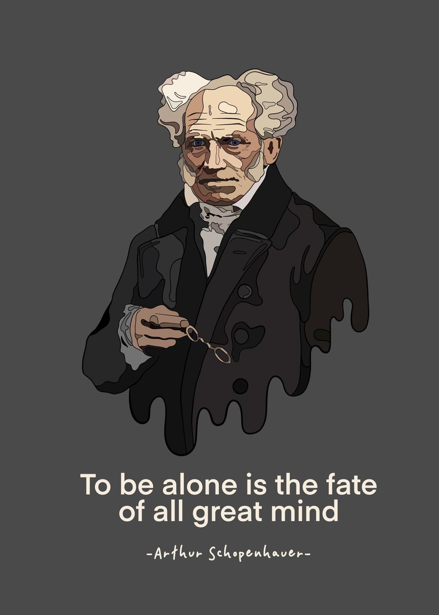 'arthur schopenhauer' Poster, picture, metal print, paint by Magic Apes ...