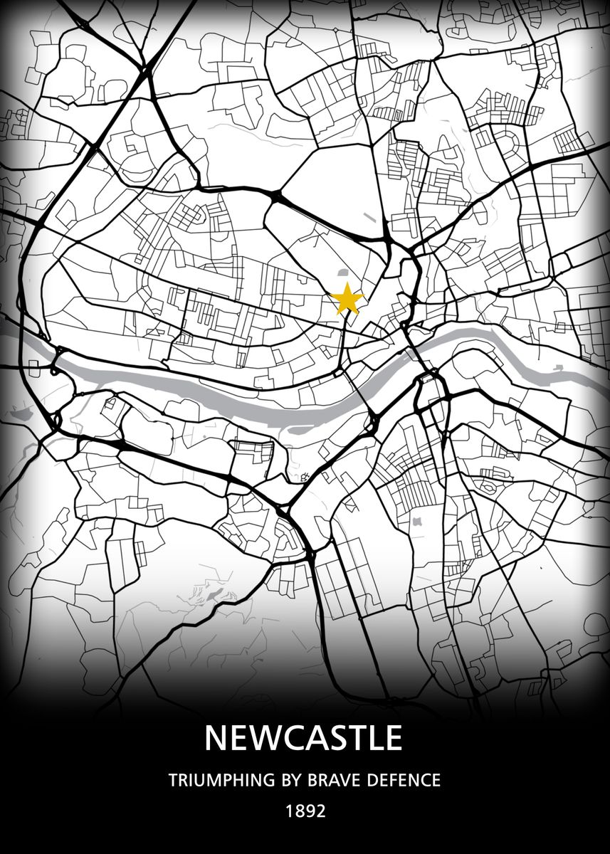 'Newcastle united ' Poster, picture, metal print, paint by Original ...