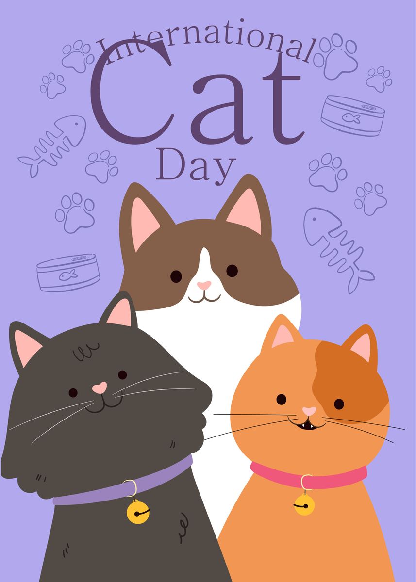 'Animals Cat' Poster, picture, metal print, paint by Lord Jay | Displate