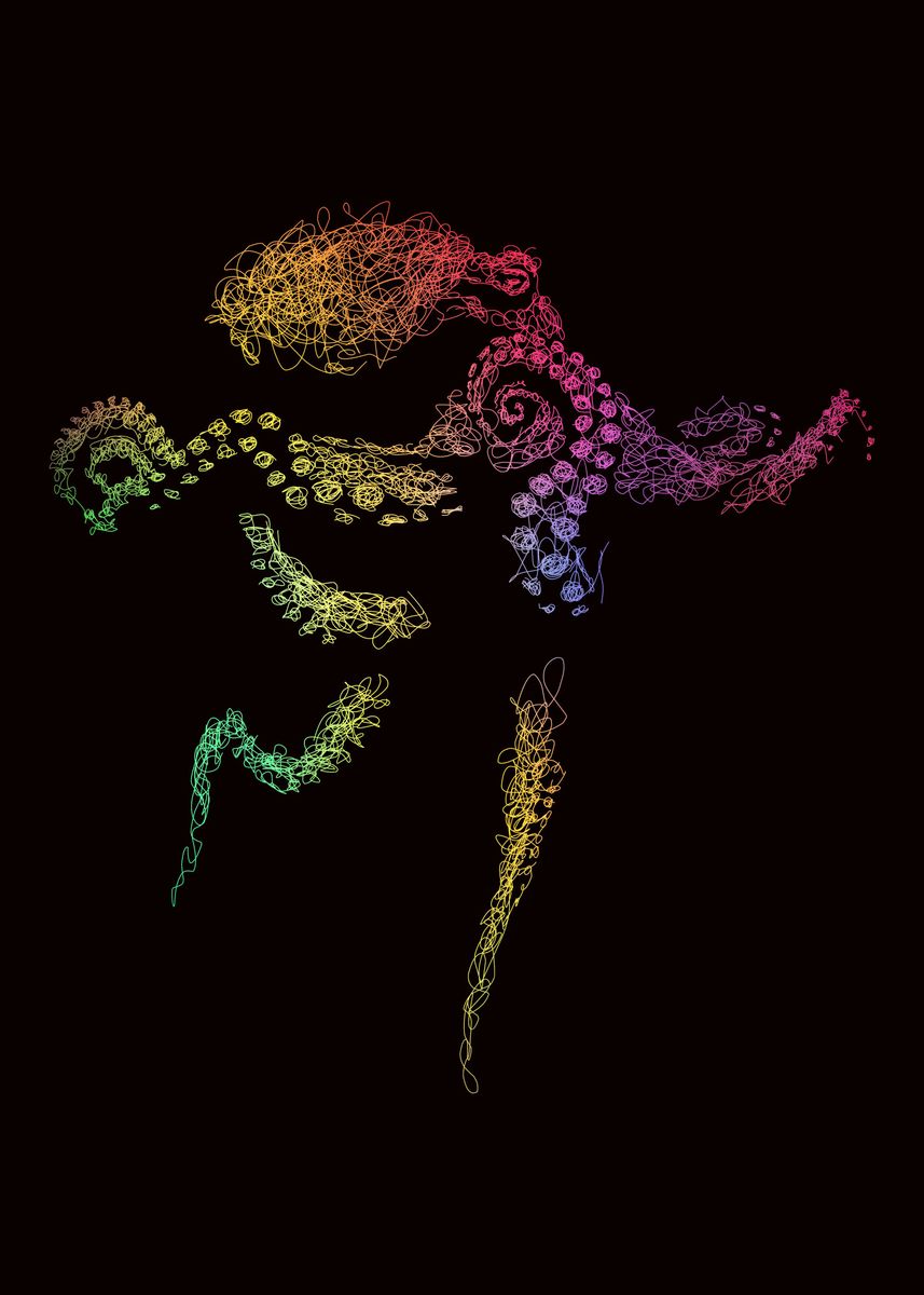 'Octopus' Poster, picture, metal print, paint by Evan Arrington | Displate