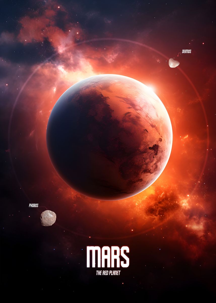 'Mars' Poster, picture, metal print, paint by Broken Specter 13 | Displate