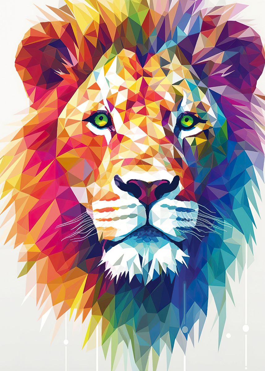 'lion art' Poster by rasyid arsalafardhlan | Displate