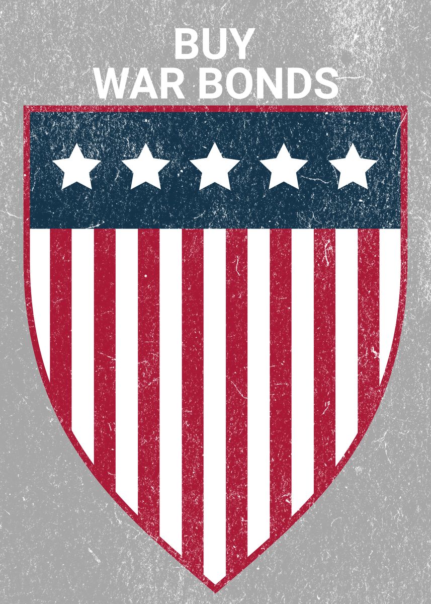 'BUY WAR BONDS RETRO' Poster, picture, metal print, paint by Atomic ...