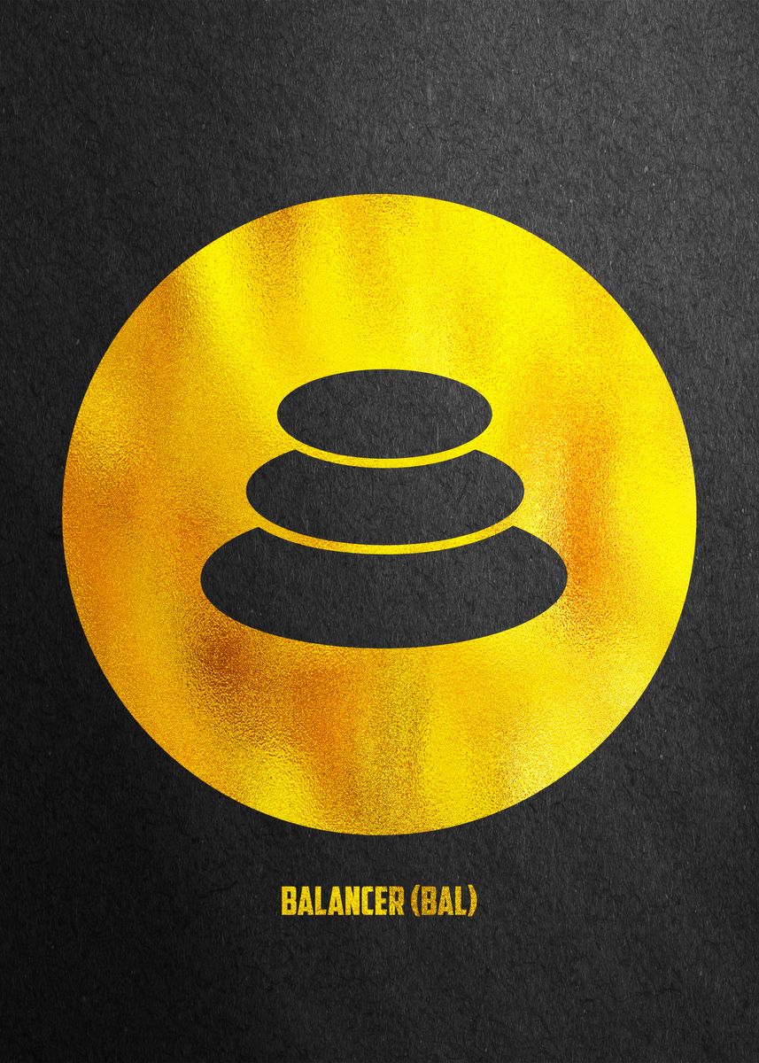'Balancer Coin' Poster, picture, metal print, paint by Trending Music ...