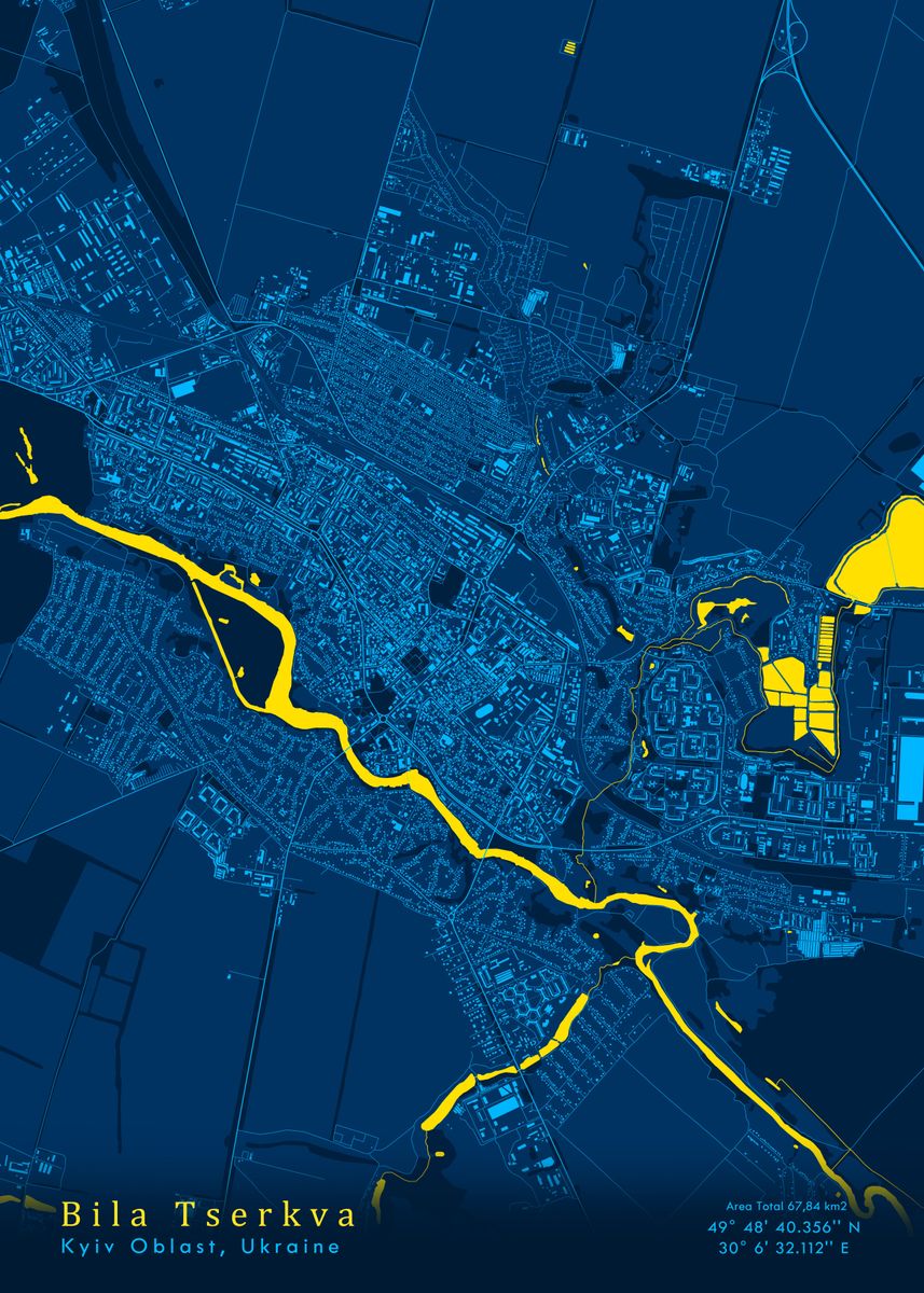 'Bila Tserkva Kyiv Oblast' Poster, picture, metal print, paint by ...