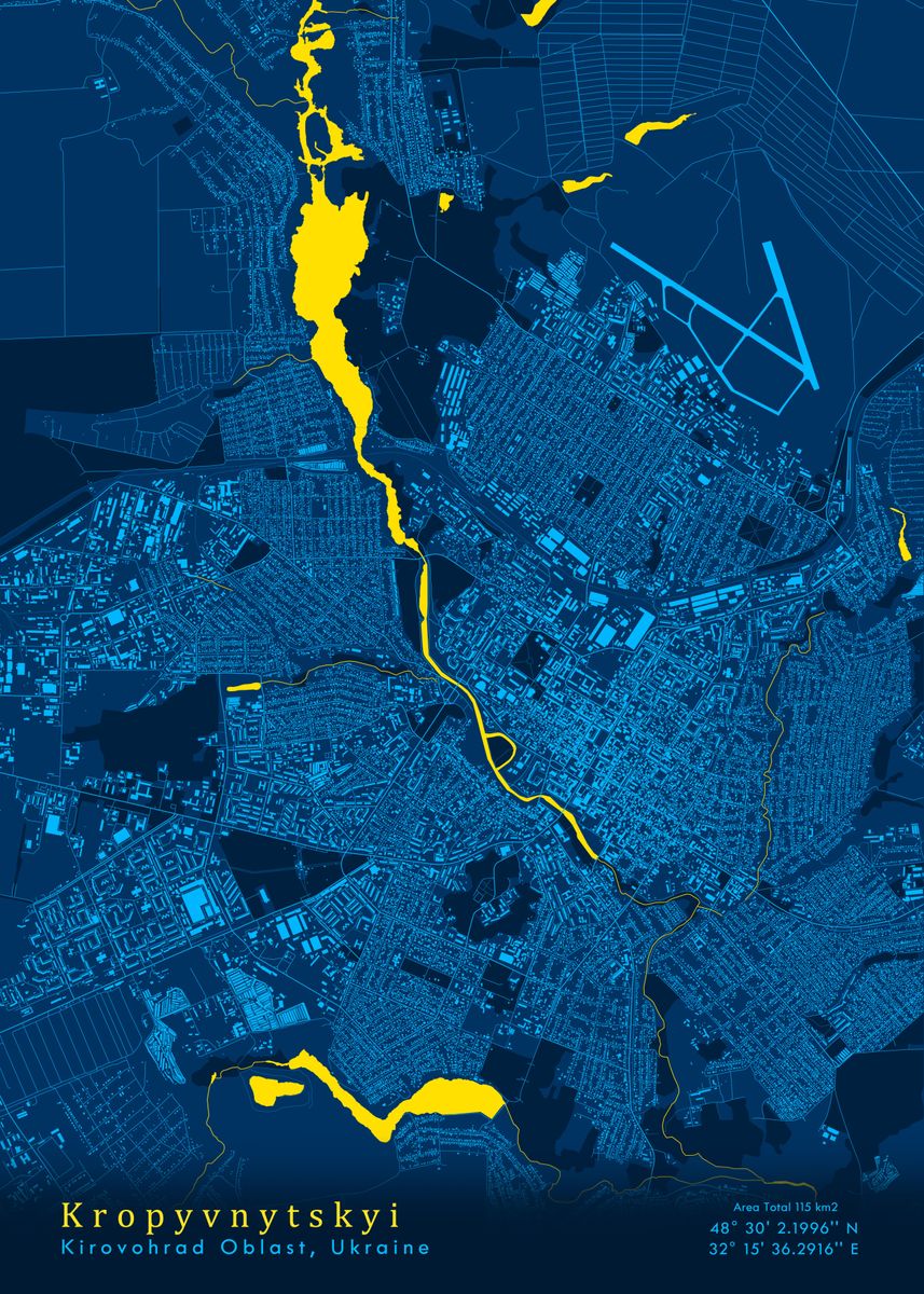 'Kropyvnytskyi Kirovohrad ' Poster, picture, metal print, paint by ...