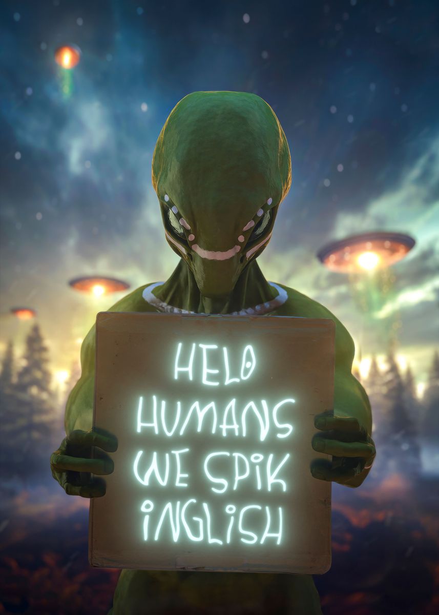 'Alien Invasion' Poster, picture, metal print, paint by Void Seven ...